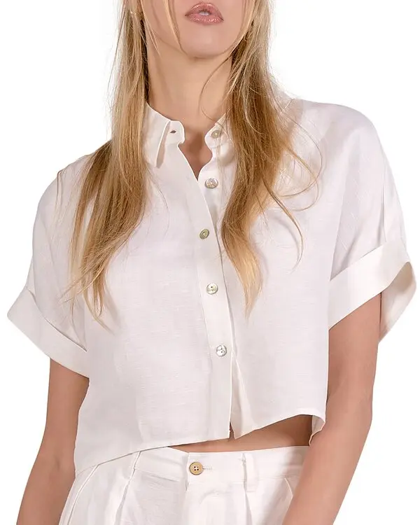 Elan Short Sleeve Shirt Swim Cover-up