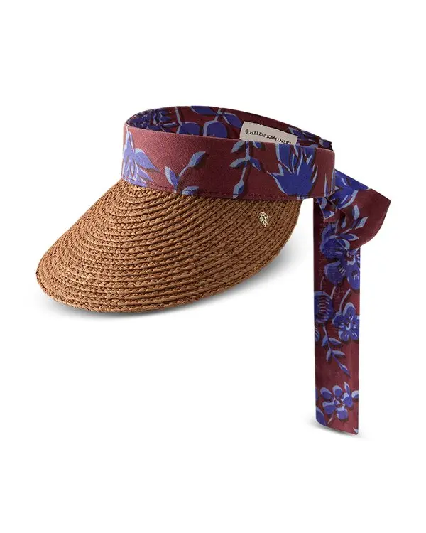 Helen Kaminski Kira Tie Band Raffia Visor