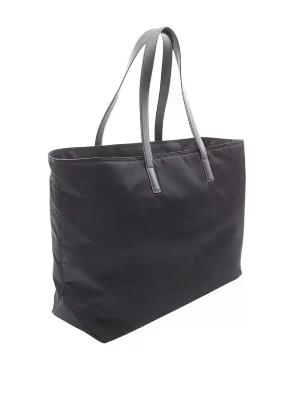Prada Saffiano Trimmed Re Edition 1978 Tote Bag - Black