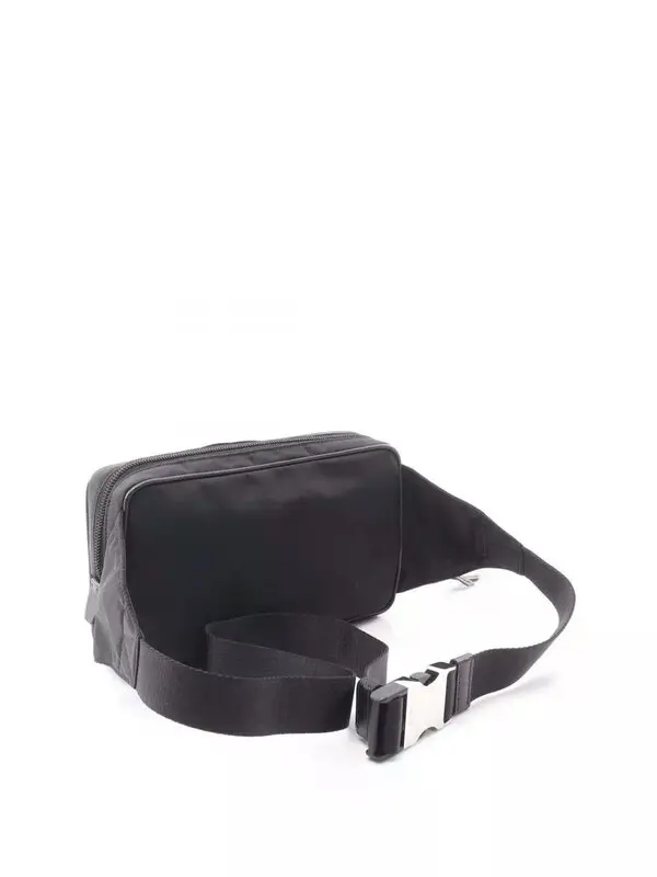 Prada Saffiano Trimmed Tessuto Belt Bag