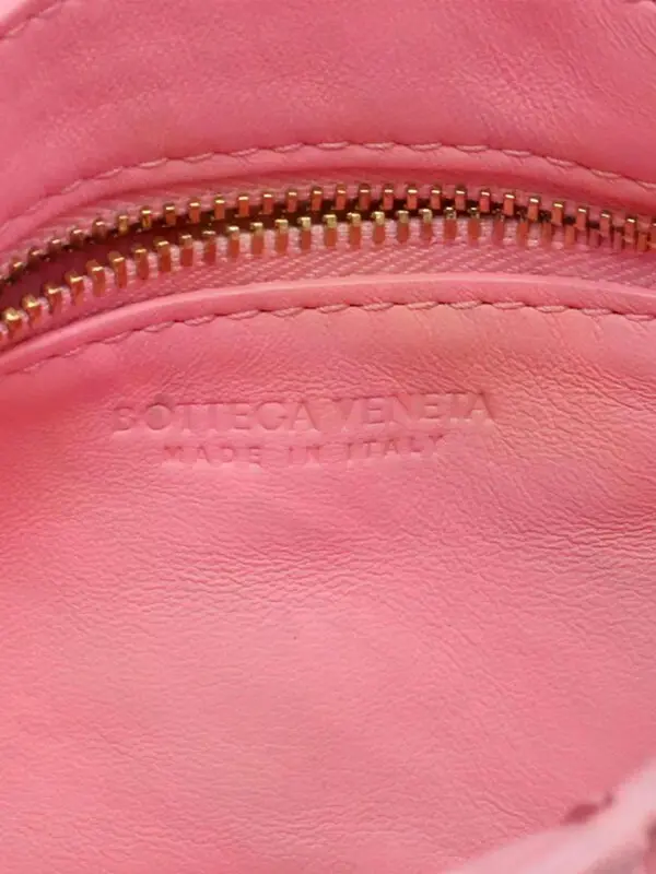 Bottega Veneta 2012-2026 Nappa Intrecciato Padded Cassette Crossbody Bag - Pink