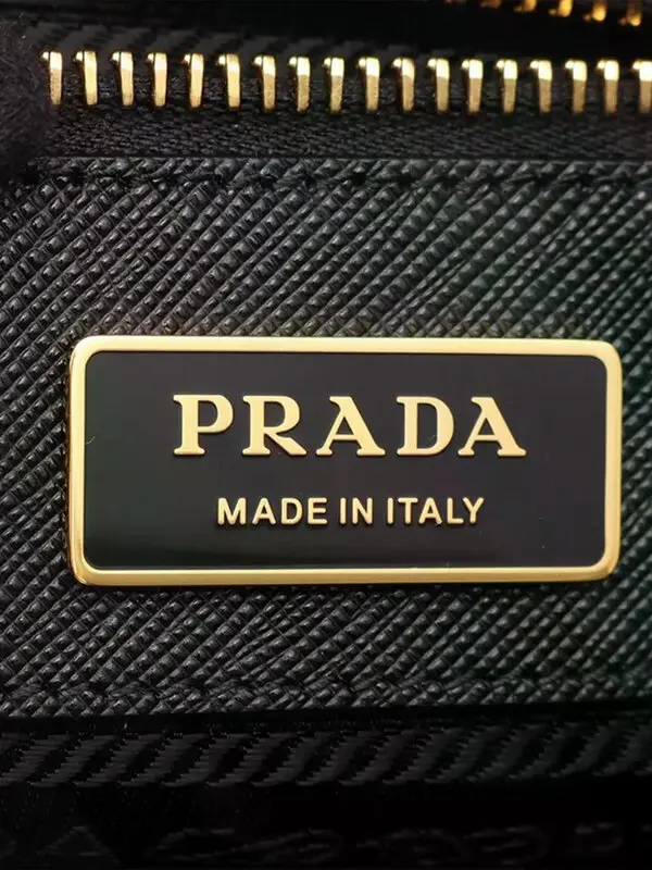 Prada Saffiano Trimmed Re-nylon Re-edition 1978 Tote Bag - Black