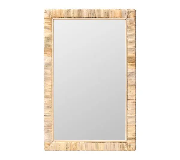 BALI & PARI Lankston Natural Rattan Rectangle W All Mirror - One-color