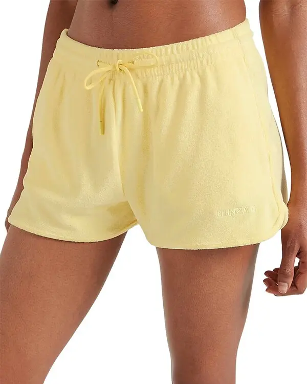 Hunza G Towelling Swim Cover-up Shorts - Butter