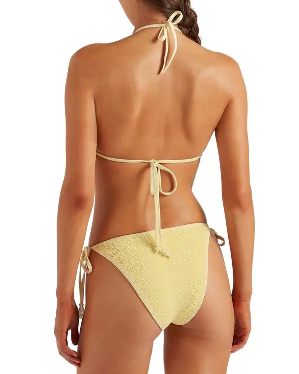 Hunza G Gina Beaded Bikini Top - Butter