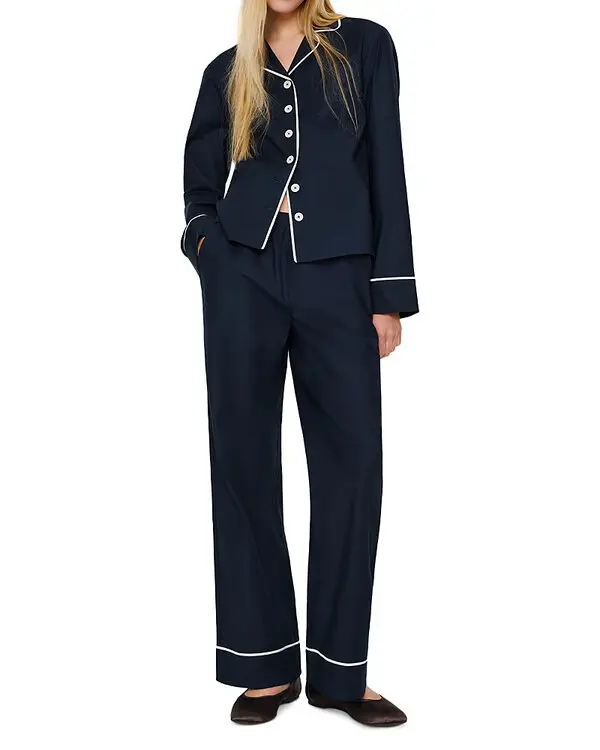 REFORMATION Coco Silk Pajama Set - Midnight