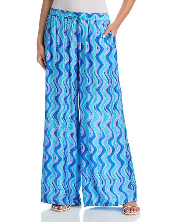 Johnny Was Wide Leg Swim Cover-up Pants - Mulla Wave