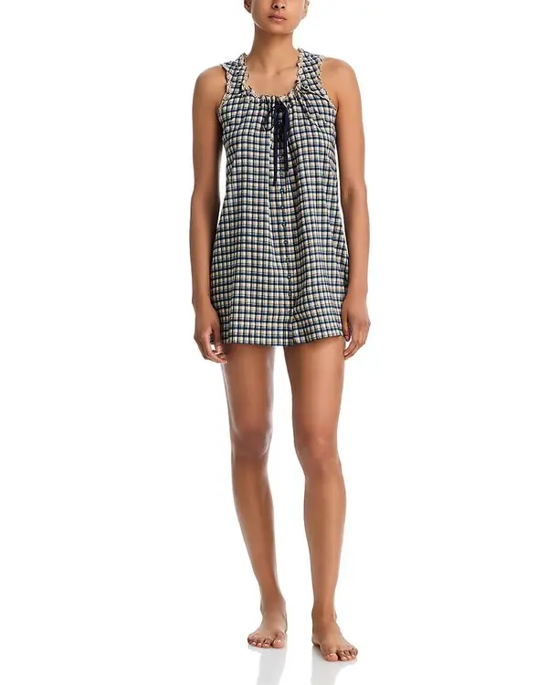 REFORMATION Holly Sleep Dress - Beacon Check