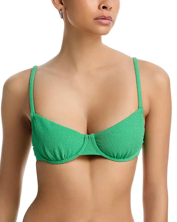 Solid & Striped The Eva Underwire Bikini Top - Turtle Green