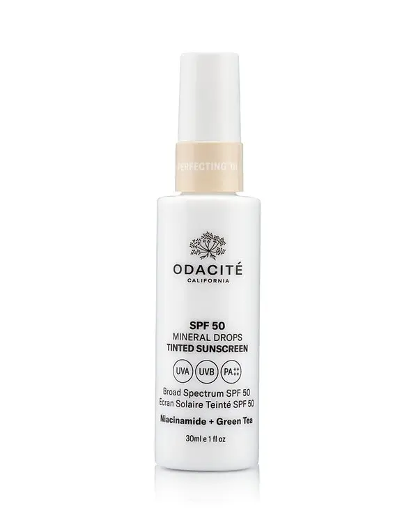 ODACITE Spf 50 Mineral Drops Tinted Sunscreen 1 Oz - Shade