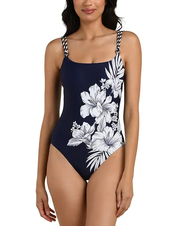 La Blanca Mariner Lingerie One Piece Swimsuit - Indigo