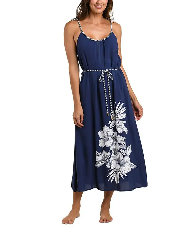 La Blanca Mariner Midi Dress Swim Cover-up - Indigo