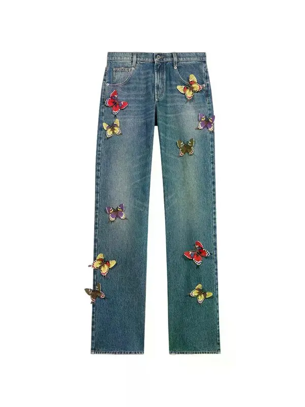 Blumarine Butterfly-embellished Jeans