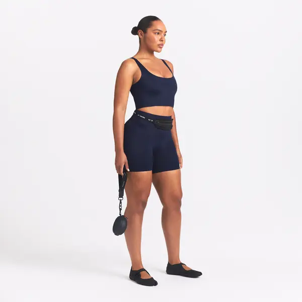 Nike Skims Shine Scoop-neck Bra Top - Blue
