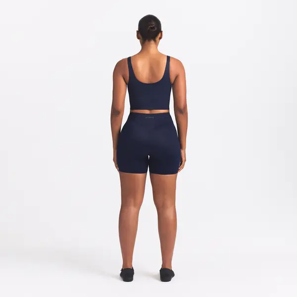 Nike Skims Shine Scoop-neck Bra Top - Blue