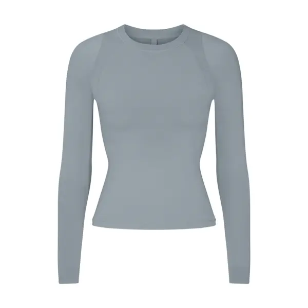 Nike Airy Long-sleeve Crew-neck Top - Blue
