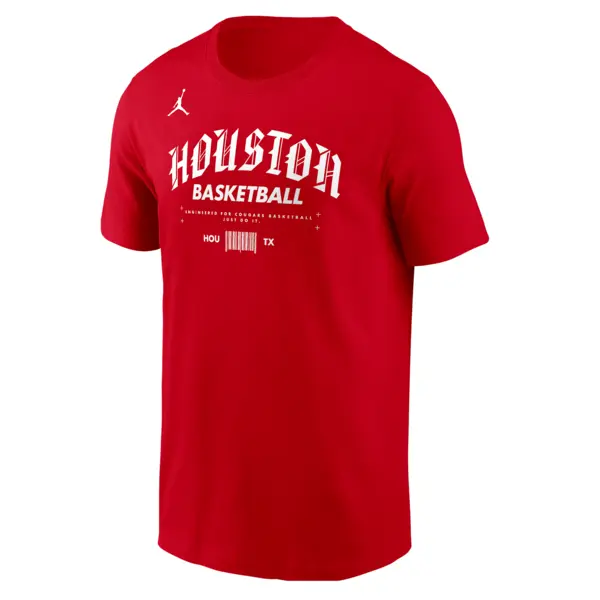Nike Houston Cougars Ncaa Cotton T-shirt - Red