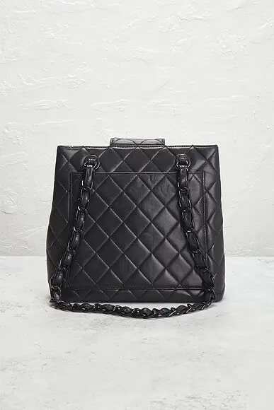 Chanel Lambskin Flap Tote Bag