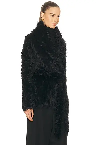 Balenciaga Furry Wrap Jacket
