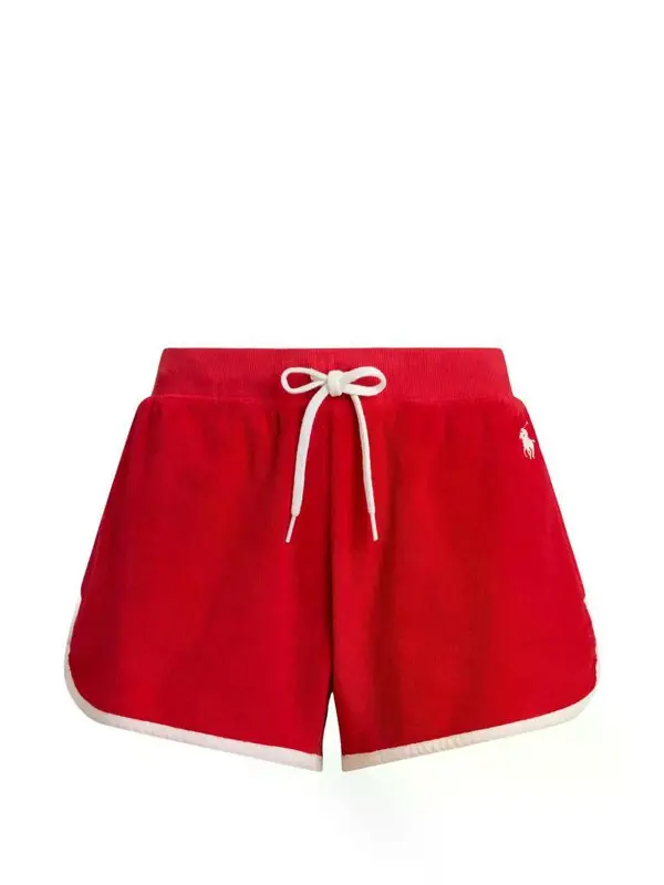 Polo Ralph Lauren Contrast-trim Drawstring Shorts - Red