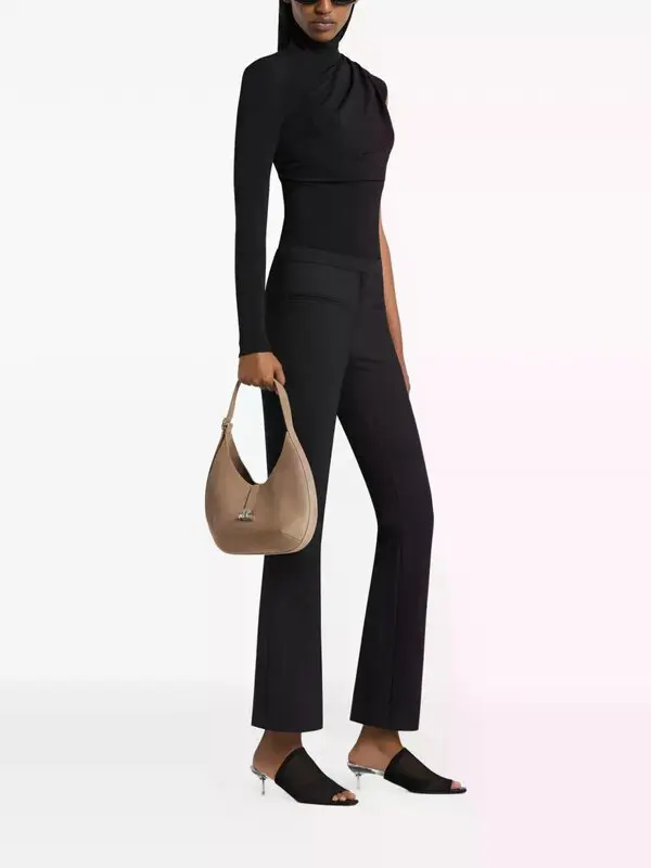 COURREGES Logo-plaque Shoulder Bag - Neutrals