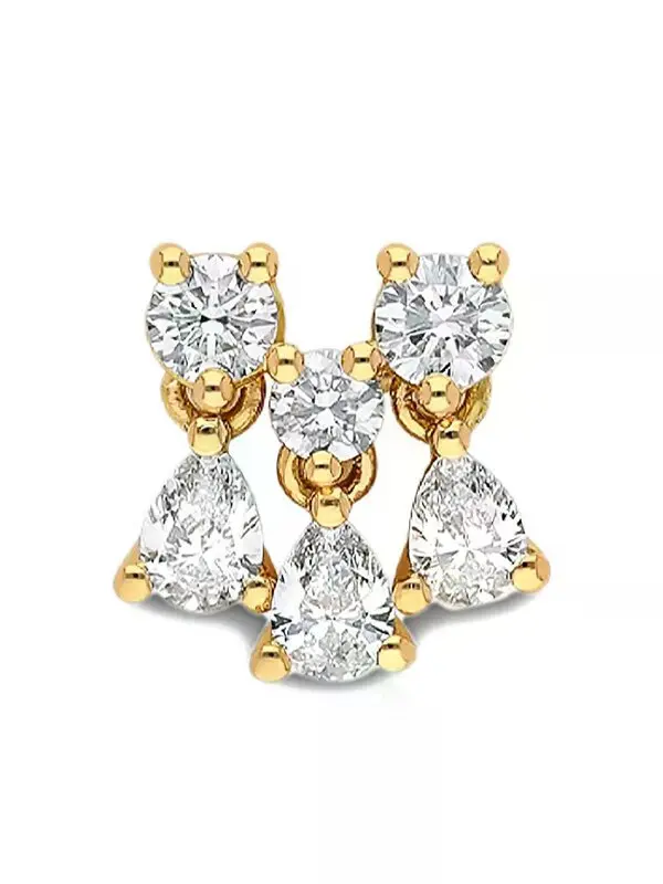 Delfina Delettrez 18k Yellow Dancing Diamonds Earring - Gold