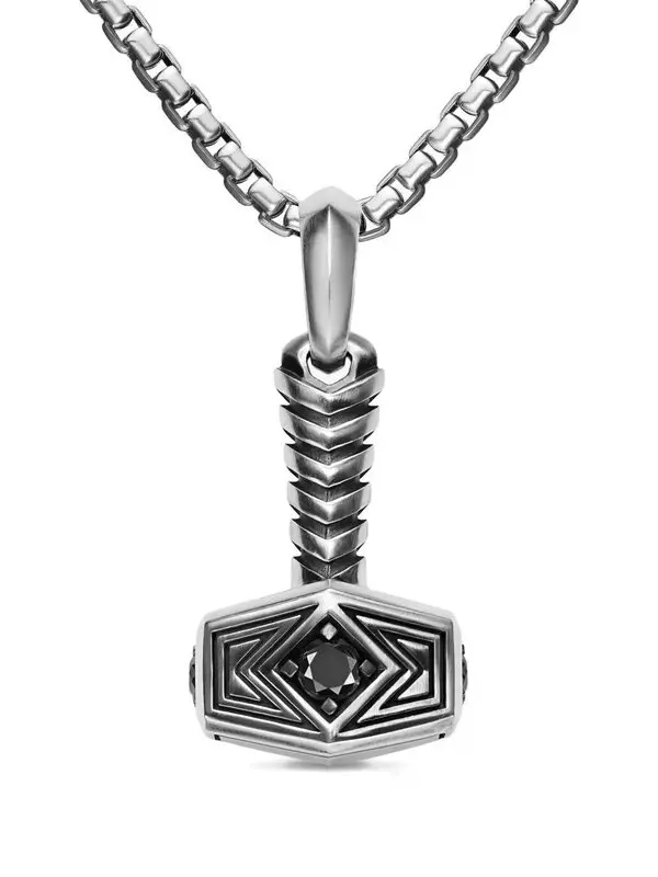 David Yurman Thor Hammer Amulet - Silver