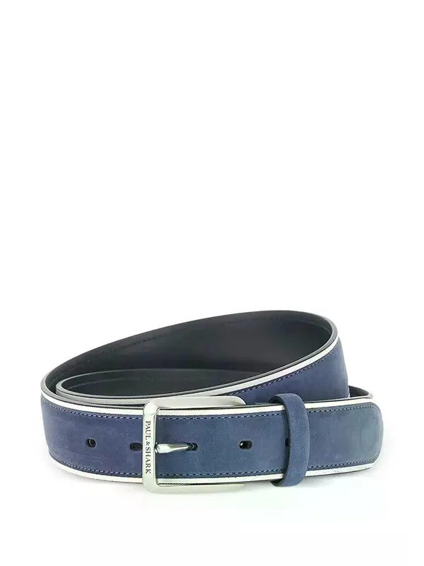Paul & Shark Contrasting Suede Belt - Blue