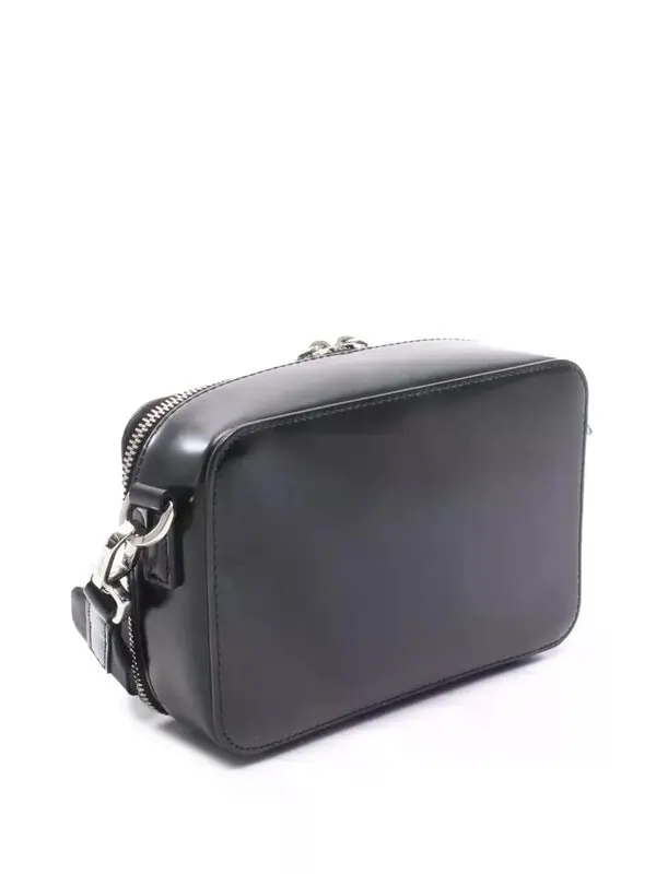 Prada 2013-2026 Leather Brique Crossbody Bag - Black