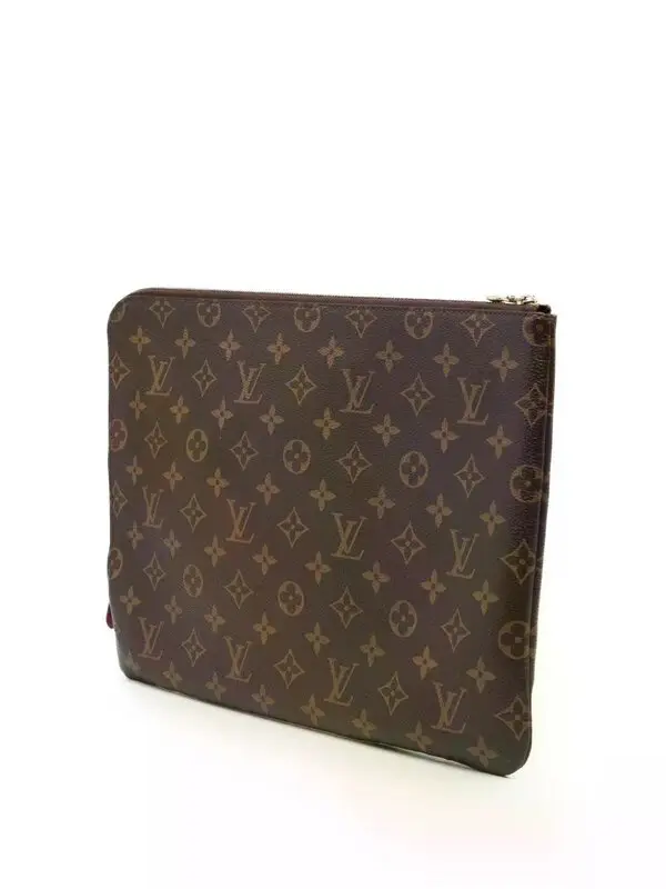 LOUIS VUITTON 2017 Monogram Etui Voyage Mm Clutch - Brown