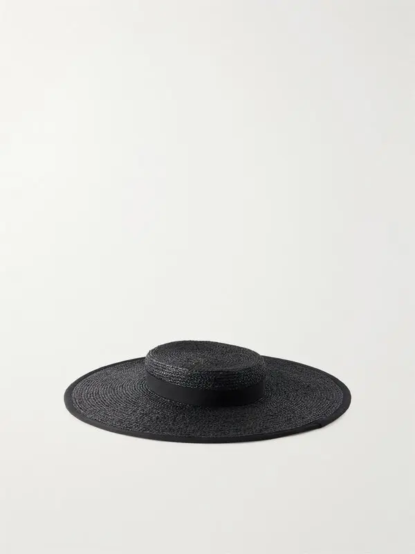 GIGI BURRIS MILLINERY Clairborne Straw Hat - Black