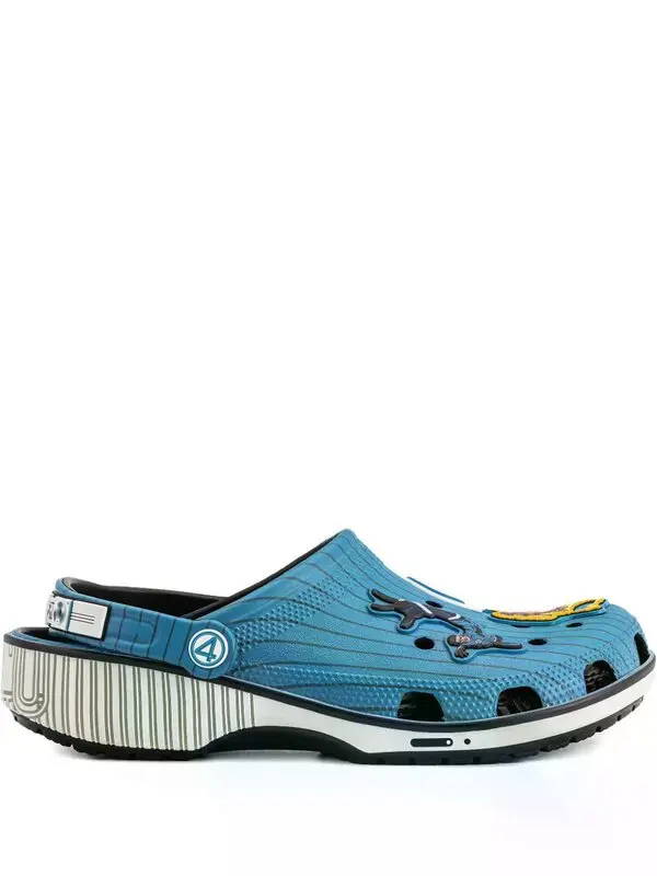 CROCS Pinstripe Fantastic Four Clogs - Blue