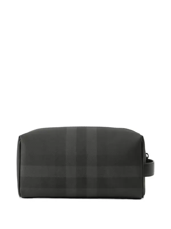 Burberry Check Travel Pouch - Grey
