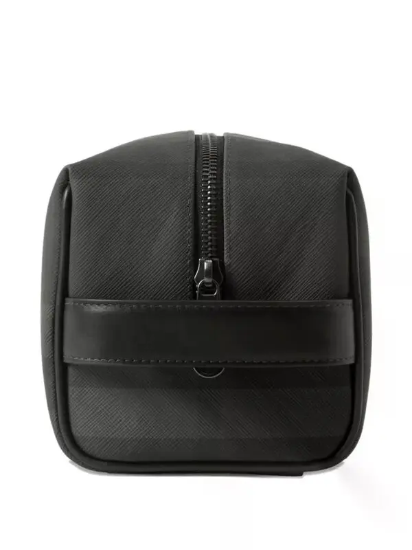 Burberry Check Travel Pouch - Grey