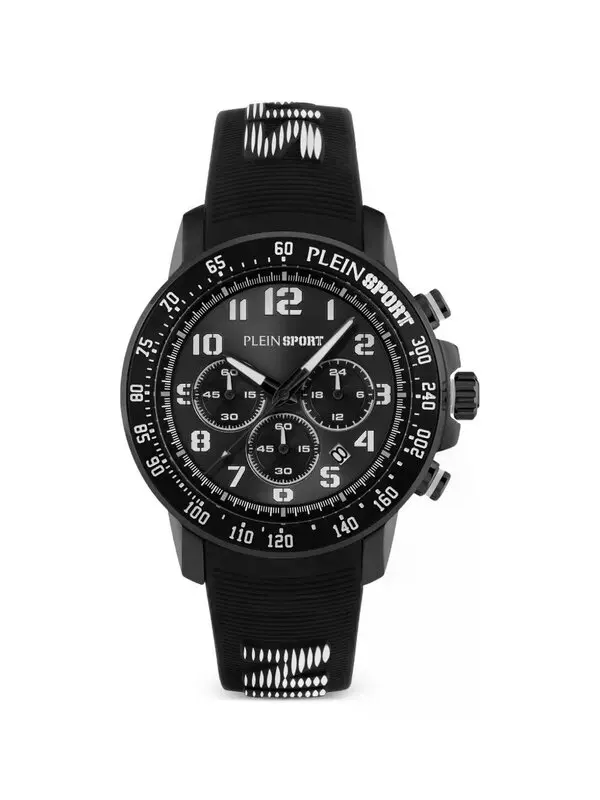 PLEIN SPORT Chronorace 44mm Chronograph Watch - Black