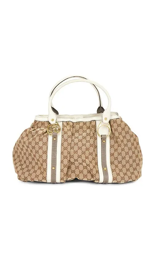 FWRD RENEW Gucci Interlocking G Icon Tote Bag - Beige