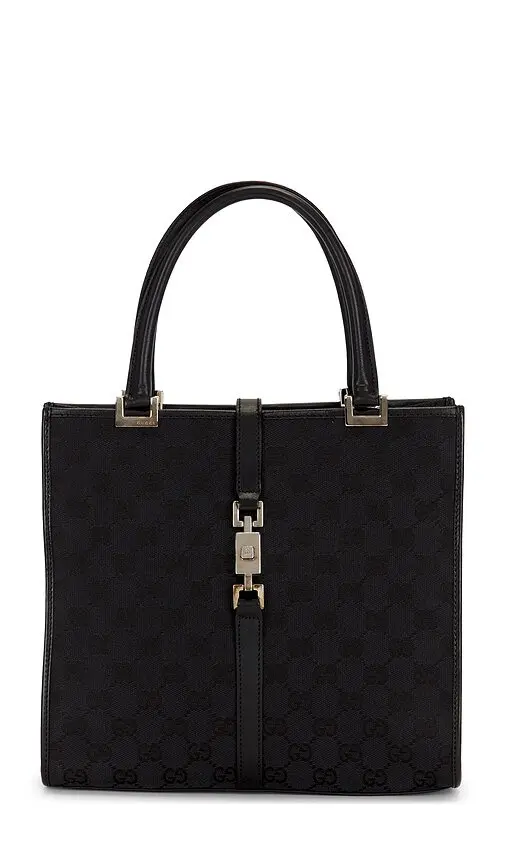 FWRD RENEW Gucci Bardot Tote Bag - Black