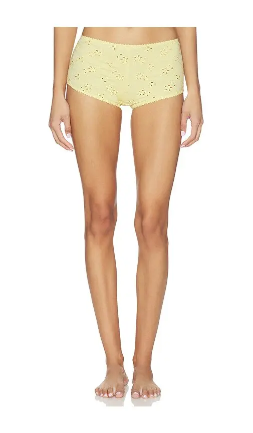 Free People Full Bloom Boyshort - Banana Cream