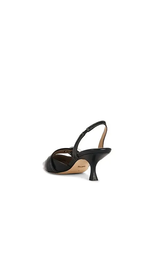 COACH Margot Slingback With Buckle Detail - Black