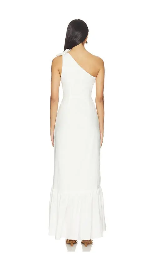 Yumi Kim One-shoulder Maxi Dress With Ruffle Detail - White