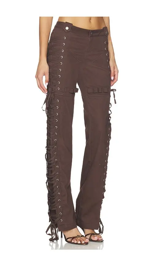 I.AM.GIA Lace-up Detailed Twill Pants