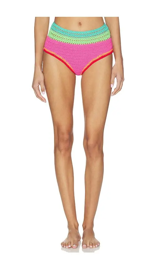 Beach Riot Karmen Highwaist Bikini Bottom - Aqua Haze