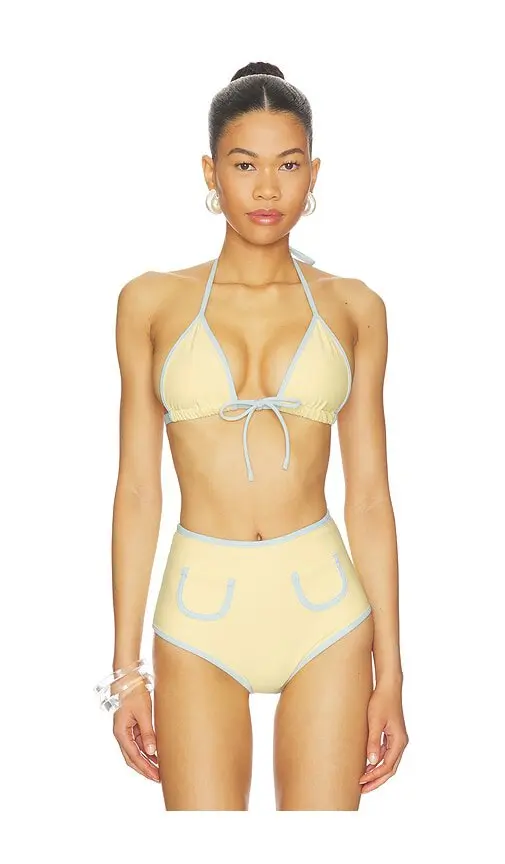 MONTCE X Elsa Hosk Binded Emma Bikini Top - Sunshine Binded