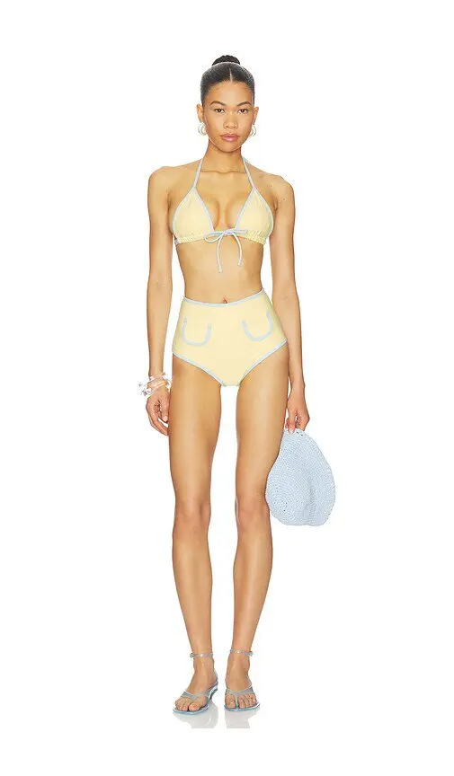 MONTCE X Elsa Hosk Binded Emma Bikini Top - Sunshine Binded