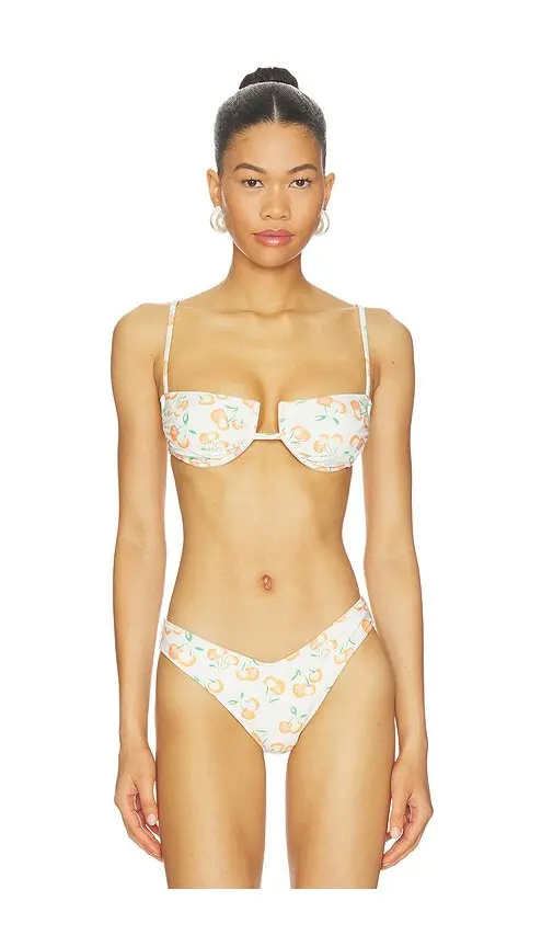 MONTCE X Elsa Hosk Simonette Bikini Top - Cherry Sherbet