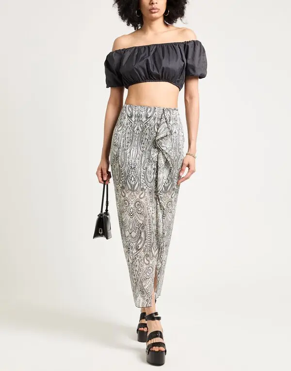 Liu Jo Metallic Paisley-print Maxi Skirt