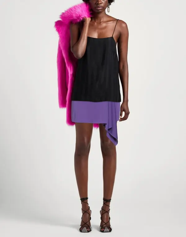 DONDUP Polyester Mini Wrap Skirt