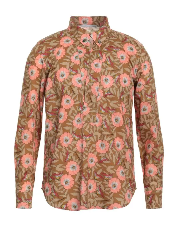 DANIELE ALESSANDRINI Shirt Size Cotton - Beige