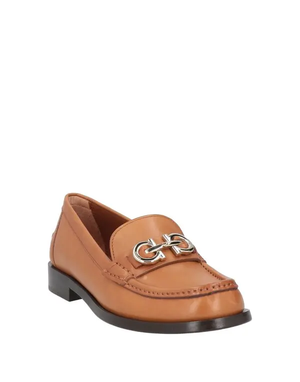 FERRAGAMO Leather Loafers - Brown