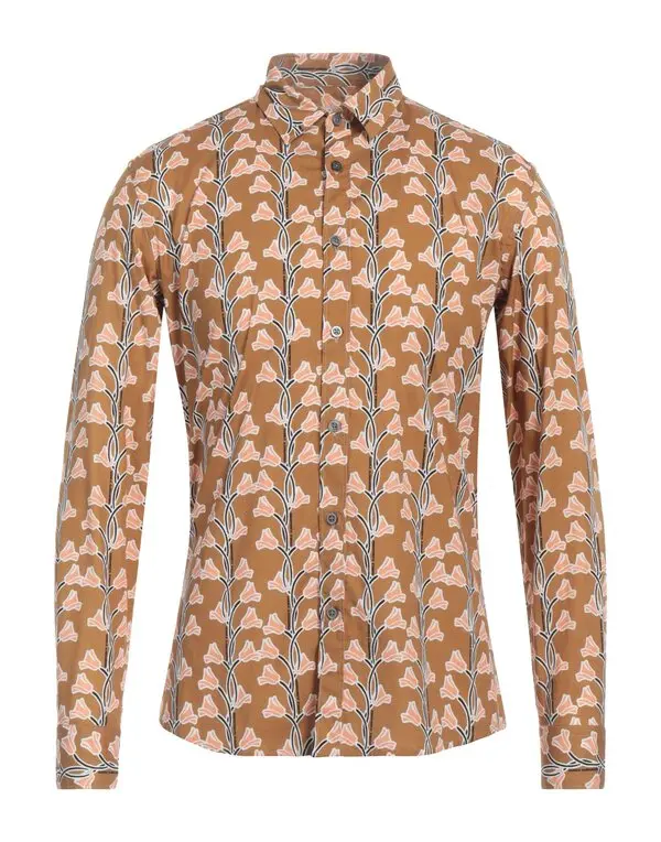 DANIELE ALESSANDRINI Shirt Size Cotton, Elastane - Yellow